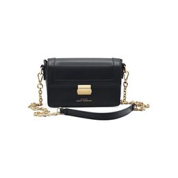 ATELIERS SAINT GERMAIN Leder-Umhängetasche in Schwarz - (B)22 x (H)14 x (T)6 cm - 82% | Damen-taschen