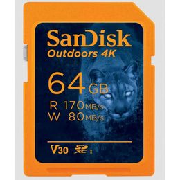 Sandisk Outdoors 4K SDXC UHS-I Karte 64GB