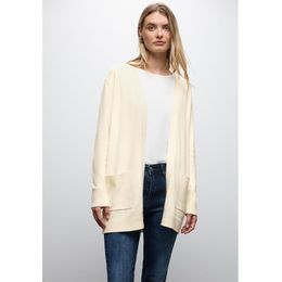 Cecil Longcardigan in Creme - 46% | Größe 38 | Damen-pullover-cardigans