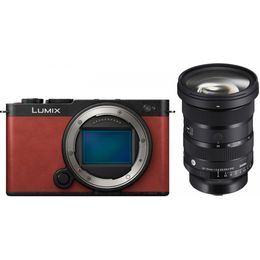 Panasonic DC-S9 rot + Sigma 24-70mm f2,8 DG DN II (A) L-Mount