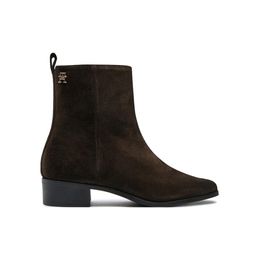 Tommy Hilfiger Shoes Leder-Boots in Braun - 60% | Gr&ouml;&szlig;e 37 | Damen-stiefel