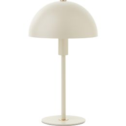 Tischleuchte "Linnea Pilz Lampe", beige (creme hellbeige matt), 1, Ø 20,5cm H: 35,5cm, 1 Stk., LeGer Home by Lena Gercke, Leuchten, Pilzleuchte, Tischlampe, Metallsockel, Höhe 35,5 cm