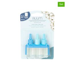 Ruum 6er-Set: 3-Phasen-Duftstecker "Cotton Fields", je 20 ml - 10% | Kerzen-vasen