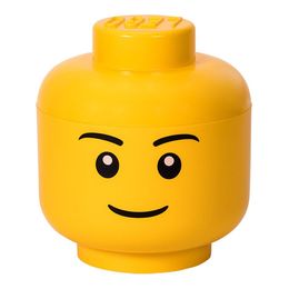 Lego Aufbewahrungsbox "Boy" in Gelb - (H)27,1 x Ø 24 cm - 20% | Kisten-koerbe