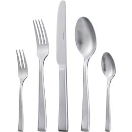 Besteck-Set Hanseatic "PREMIUM", silberfarben, 30 Stk., Edelstahl 18/10, Essbesteck-Sets, verstärktes Material und trapezförmiges Design am Griffende