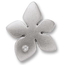 Kettenanhänger ONE ELEMENT "Zirkonia Blume Anhänger aus 925 Silber", silber, Schmuckanhänger, Mädchen, Silber 925 (Sterlingsilber), Damen Silber Schmuck Blume