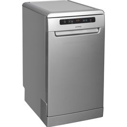 Privileg Standgeschirrspüler "PV2FC10BS7A0S", Energieeffizienz: C (A-G), silber (silberfarben), B:45cm H:85cm T:59cm, Geschirrspüler, Auto Door - automatisches Türöffnungssystem (abschaltbar)