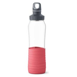 Emsa Trinkflasche "Drink2Go - Glas" in Koralle - 700 ml - 20% | Damen-outdoor-ausruestung