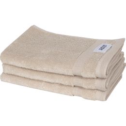Schöner Wohnen Kollektion Gästehandtuch "Cuddly", beige (sand), B:30cm L:50cm, Frotteevelours, Obermaterial: 100% Baumwolle, SCHÖNER WOHNEN-KOLLEKTION, Handtücher, schnell trocknende Airtouch-Qualität