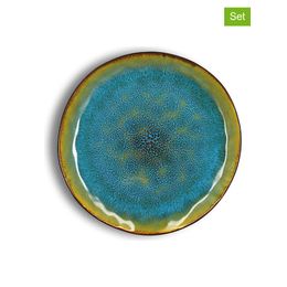 Ogo Living 6er-Set: Dessertteller "Motala" in Blau - &Oslash; 20,5 cm - 34% | Gedeckter-tisch