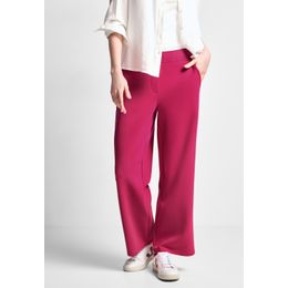 Marlene-Hose Cecil, Damen, Gr. XXL, Länge 26, pink (pink sorbet), Stoff, 49% Polyester, 43% Modal, 8% Elasthan, unifarben, gerade lang, Hosen, mit Elastikbund