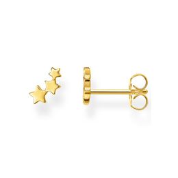 Thomas Sabo Single-Ohrstecker »Sterne gold, Sterne silber« gelbgoldfarben Einzelohrstecker in Sternform