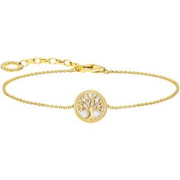 Thomas Sabo Armband »mit Tree-of-Love-Anhänger« gelbgoldfarben-weiß 19 Armband mit Tree-of-Love-Anhänger