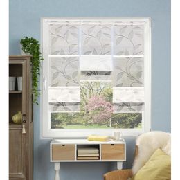 Home Wohnideen Magnetrollo &raquo;RANA&laquo; mit Stangendurchzug MAGNETROLLO, BAMBUSOPTIK, AUSBRENNER wei&szlig; Obermaterial: 79% Viskose, 21% Polyester 120 cm