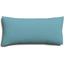 Kissenbezug Schlafgut "EASY Jersey", blau (petrol mid), B:40cm L:80cm, Jersey, Obermaterial: 100% Baumwolle, Kissenbezüge, Kissenhülle mit Reißverschluss, weich und saugfähig, Kissenbezug