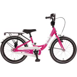 Bachtenkirch Kinderfahrrad &raquo;18" Baxi - pink&laquo; 1 Gang ohne Schaltung Packung, Alu Kinderfahrrad mit Vollausstattung, erh&auml;ltlich in 14/16/18 Zoll rosa Kinderfahrrad