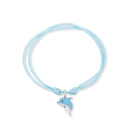 Herzengel Armband »Delfin« mit Emaille silberfarben-türkis-blau 21,5 cm Little Stars für unsere kleinen Prinzessinnen - Armband mit Delfin Anhänger