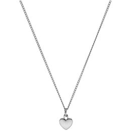 PURELEI Kette mit Anh&auml;nger &raquo;Schmuck Geschenk Heart Herz Charm Anh&auml;nger&laquo; edelstahlfarben Collier mit Herz Einh&auml;nger - perfekt f&uuml;r jeden Anlass