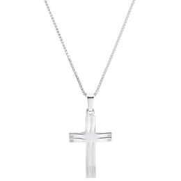 Amor Kette mit Anhänger »Silver Cross« Made in Germany silberfarben Stylishe Halskette mit Anhänger im Infinity-Design für Damen