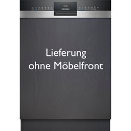 Siemens teilintegrierbarer Geschirrspüler "SN53ES04TE", Energieeffizienz: B (A-G), silber (gebürsteter stahl), B:59,8cm H:81,5cm T:57,3cm, Geschirrspüler