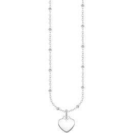 Thomas Sabo Kette mit Anhänger »Schmuck Silber 925 Halskette mit Anhänger Herz« silberfarben 45 Kette mit Herz-Anhänger