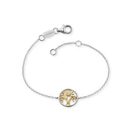 Engelsrufer Armband &raquo;Lebensbaum Bicolor&laquo; silberfarben-gelbgoldfarben 20 cm Armband mit Lebensbaum Symbol