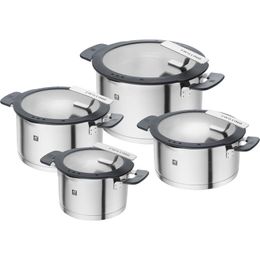Zwilling Topf-Set »Simplify« Set, 4 Stk. tlg. Edelstahl Silberfarben