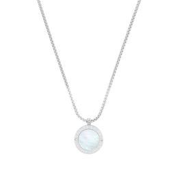 JOOP! Kette mit Anh&auml;nger &raquo;Kreis&laquo; mit Zirkonia (synth.) edelstahlfarben-kristallwei&szlig; Damen Kette von JOOP!