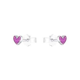 Prinzessin Lillifee Paar Ohrstecker »Purple Heart« silberfarben-lila Ohrstecker für Mädchen mit Herz-Motiv von der Marke Prinzessin Lillifee