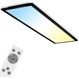 Briloner Leuchten LED Panel "7167016 Piatto", weiß (schwarz), Leuchten, Deckenlampe, 100x25x6cm, 24W, Wohnzimmer, Schlafzimmer, Flur
