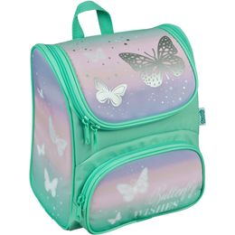 Vorschulranzen Scooli "Cutie", Jungen, Gr. B/H/T: 22cm x 24cm x 16cm, butterfly wishes, Polyester, gemustert, Rucksäcke