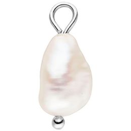 PURELEI Kettenanhänger »Schmuck Geschenk Pearl Halsschmuck Anhänger Halskette« () mit Muschelperle edelstahlfarben-weiß Perlenanhänger