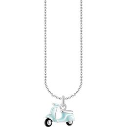 Thomas Sabo Kette mit Anhänger »Motorroller-Anhänger« silberfarben-mint-schwarz 45 Kette mit Motorroller-Anhänger