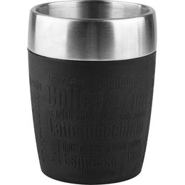Emsa Isolierbecher "Travel Cup" in Schwarz - 200 ml - 11% | Damen-outdoor-ausruestung