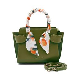 ATELIERS SAINT GERMAIN Leder-Henkeltasche in Oliv - (B)19 x (H)17 x (T)9 cm - 75% | Damen-taschen