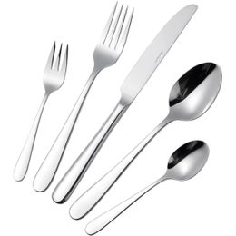Besteck-Set Hanseatic "BASIC", silber (silberfarben), 60 Stk., Edelstahl 18/10, Essbesteck-Sets, modischer Klassiker