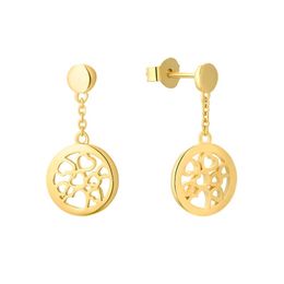 s.Oliver Paar Ohrstecker »Münze« gelbgoldfarben Romantische Damen Ohrstecker "Münze" von s.Oliver