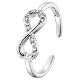 Engelsrufer Damen Silberring &raquo;Infinity Unendlichkeitsschleife&laquo; mit Zirkonia (synth.) silber