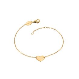 Engelsrufer Silberarmband »Herz« gelbgoldfarben 20 cm Armband mit Herz Symbol - symbolisiert unendliche Liebe