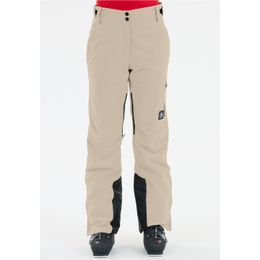 Skihose WHISTLER "Takoda", Damen, Gr. 42, EURO-Gr&ouml;&szlig;en, beige, 100% Polyester, mehrfarbig, lang, Hosen Skihose, in atmungsaktiver Qualit&auml;t