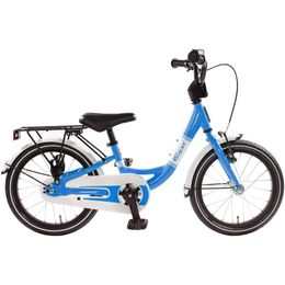 Bachtenkirch Kinderfahrrad &raquo;16" Baxi - blau&laquo; 1 Gang ohne Schaltung Packung, Alu Kinderfahrrad mit Vollausstattung, erh&auml;ltlich in 14/16/18 Zoll blau Kinderfahrrad