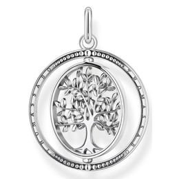 Thomas Sabo Kettenanhänger »Tree of Love/Lebensbaum« () silberfarben-schwarz Tree of Love: drehbarer Anhänger