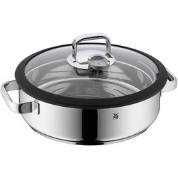 WMF Dampfgartopf &raquo;Vitalis, Br&auml;ter Induktion mit Glasdeckel und Silikonrand&laquo; 1 Stk. tlg. Cromargan Edelstahl Rostfrei 18/10 schwarz/edelstahlfarben