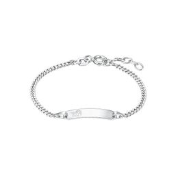 Amor Silberarmband »Schutzengel« Made in Germany silberfarben 14 cm Süßes Schmuckstück für Mädchen und Jungs, mit Plakette perfekt für persönliche...