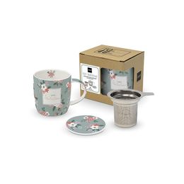 PPD Teetasse "Merry Christmas Eucalyptus" in Mint/ Rosa - 350 ml - 34% | Gedeckter-tisch