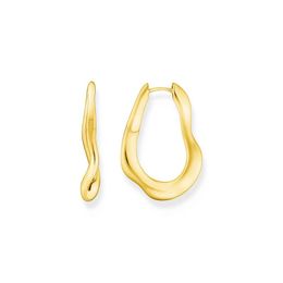 Thomas Sabo Paar Creolen &raquo;Natural Beauty Creolen gro&szlig;, Bold Elegance&laquo; gelbgoldfarben Natural Beauty Creolen gro&szlig;