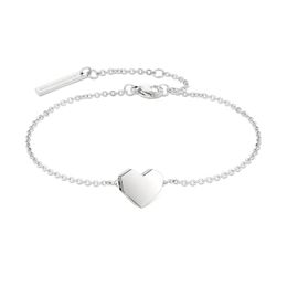 Liebeskind Berlin Armband »Schmuck Edelstahl Armkette Urban Heart Herz« edelstahlfarben 21 cm Modisches Armband