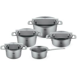 Fissler Topf-Set »Phi Collection« Set, Kochtopf 16/20/24cm; Bratentopf 20cm; Stielkasserolle 16cm ohne Deckel, 5 Stk. tlg. Edelstahl 18/10...