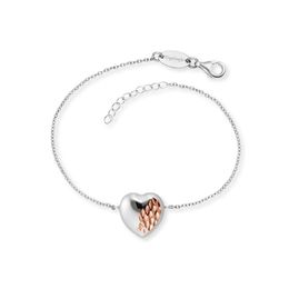Engelsrufer Armband »With Love« silberfarben-roségoldfarben 20 cm Armband With Love mit Herz Symbol in sanft strahlendem Bicolor