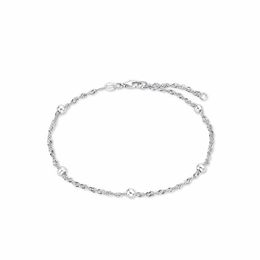 Amor Fußkette »Schmuck Geschenk Körperschmuck, Singapurkette Kügelchen« Silber-925